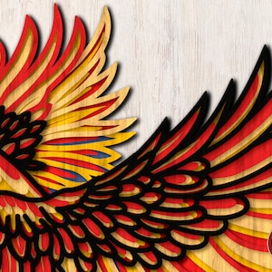 Multilayer Parrot Laser Cut File 3D Layered Parrot Layered Dxf Layered ...