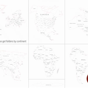 Map of the World Laser Cut File SVG Layered World Map Instant Download ...
