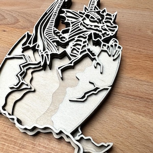 Dragon Laser Cut 3D File SVG Multilayer Laser Cut for Instant Download ...