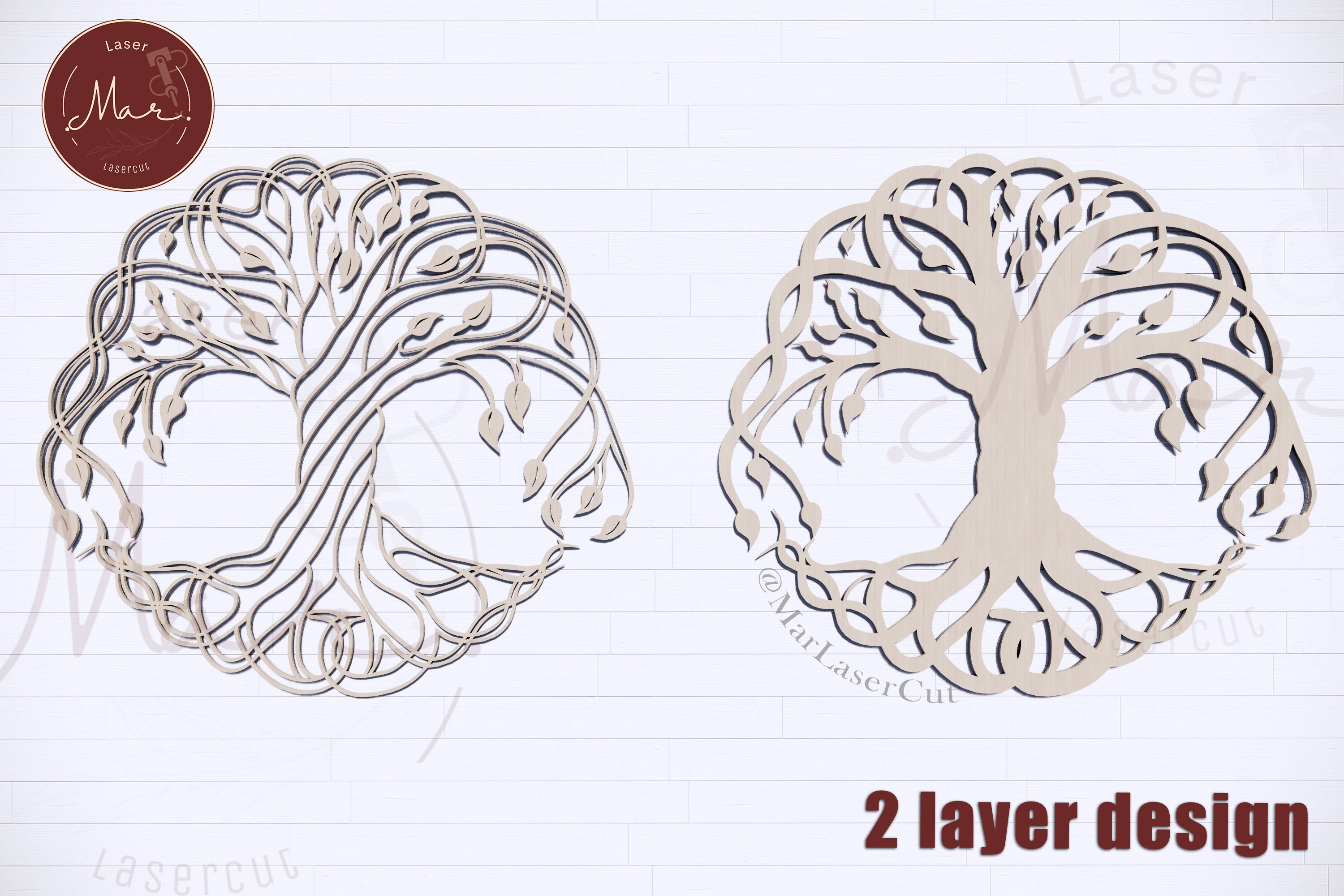 Layered Tree of Life Laser Cut Files 3D Laser Cut Layered Tree - Etsy ...