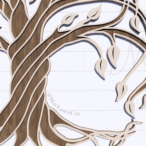 Layered Tree of Life Laser Cut Files 3D Laser Cut Layered Tree SVG ...