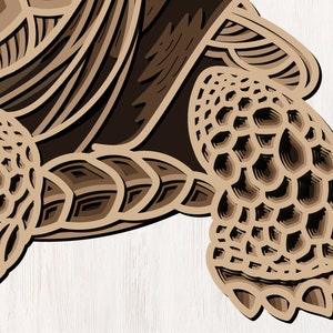 Multilayer Tortoise Laser Cut 3D File SVG Instant Download Tortoise ...