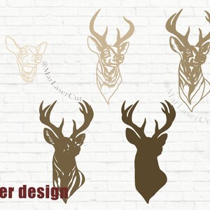 Multilayer Mountain Deer Laser Cut File Deer 3D Laser File SVG Layered ...