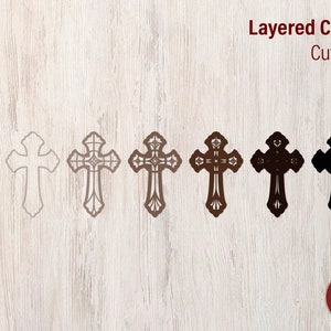 Layered Cross Laser Cut File 3D Multilayer Cross Layered Plywood ...