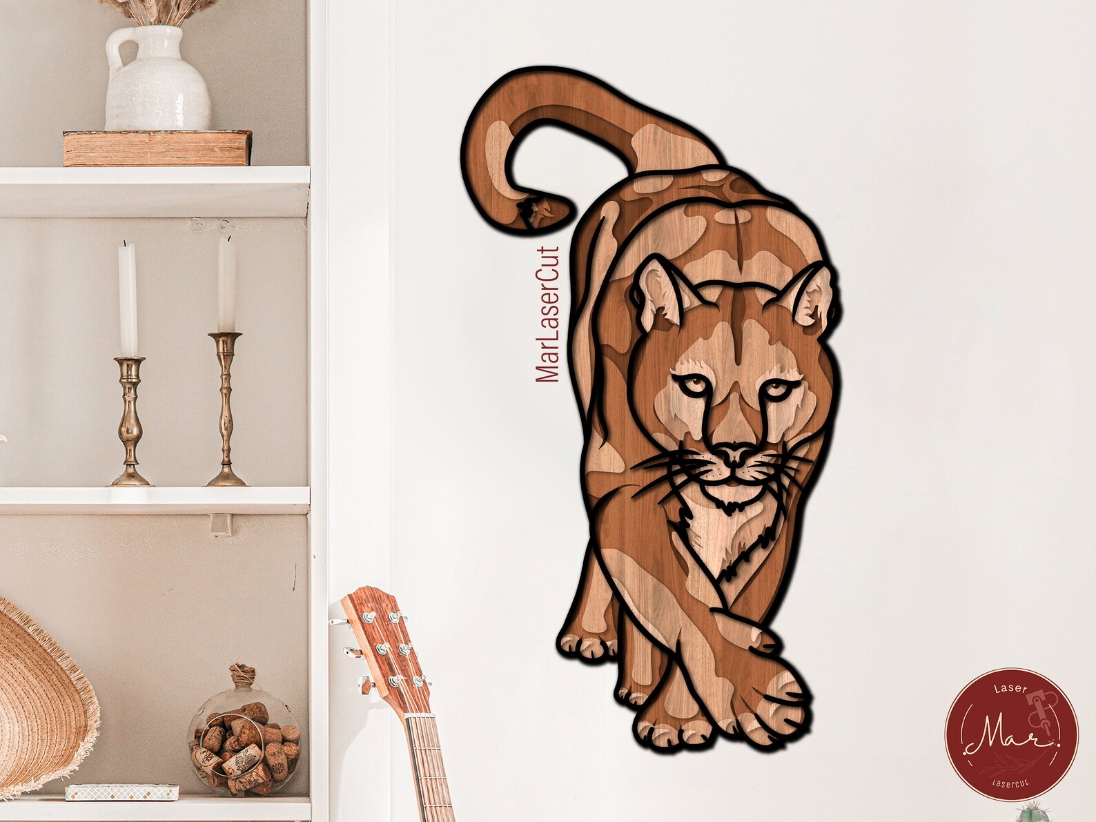 Multilayer Safari Laser Cut File Layered Laser Cut SVG Layered Lion ...