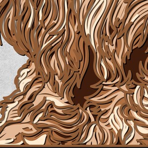 Multilayer Goldendoodle SVG Cut File Laser Paper Cutting Labradoodle ...