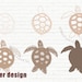 Sea Turtle Laser Cut File Multilayer SVG Instant Download Vector ...
