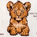 Multilayer Baby Lion Cub Laser Cut File 3D Layered Lion Layered Dxf Dwg ...