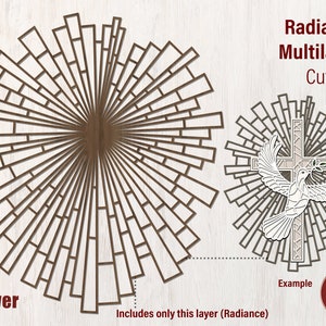 Holy Radiance Laser Cut File 3D Laser Cut Radiance Plywood Cutting Dxf ...