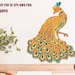 Multilayer Peacock Laser Cut File 3D Layered Peacock Layered Dxf Dwg ...