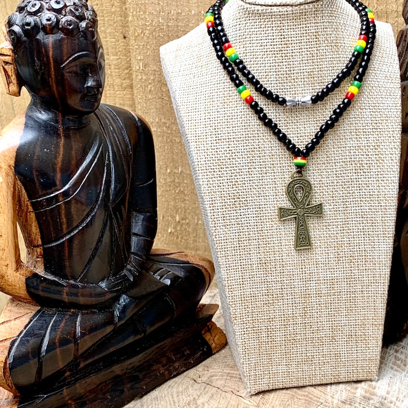 Round Mens Ankh Pendant - Etsy UK