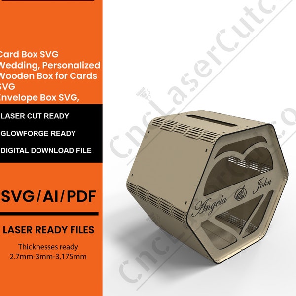 Box Card Svg - Etsy