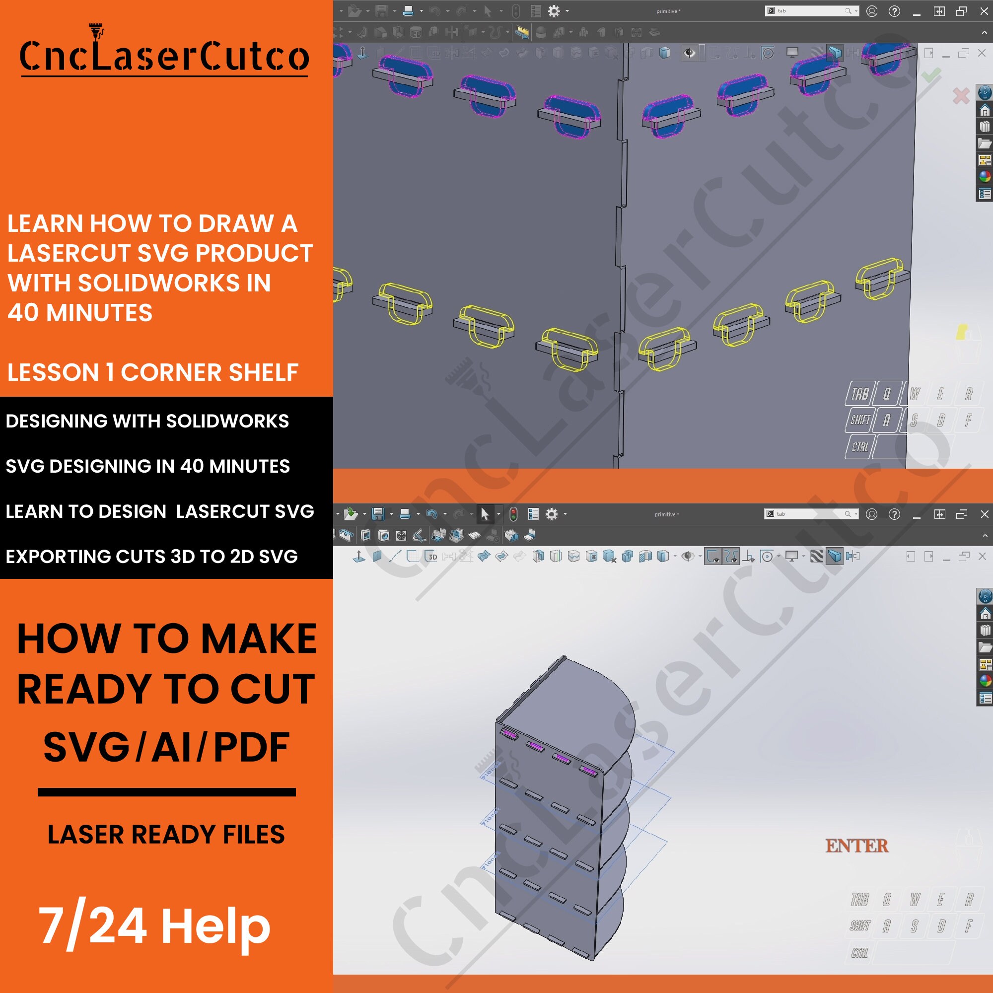 Laser Cut Video Tutorial, Learn How to Draw Laser Cut SVG Products ...