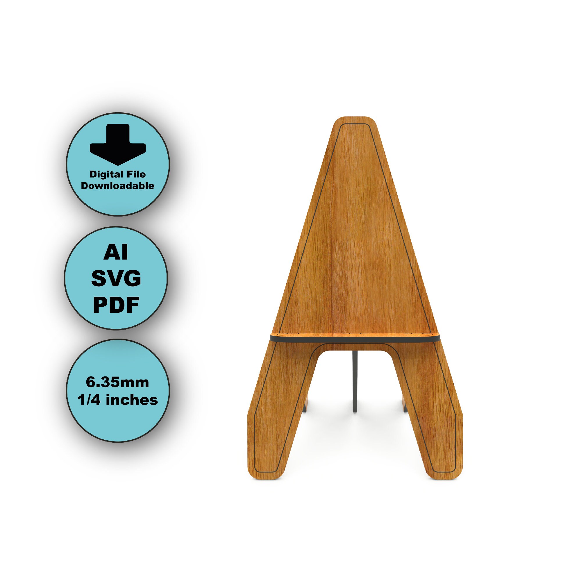 Large Easel Stand SVG Art Stand Digital File Wedding Display - Etsy