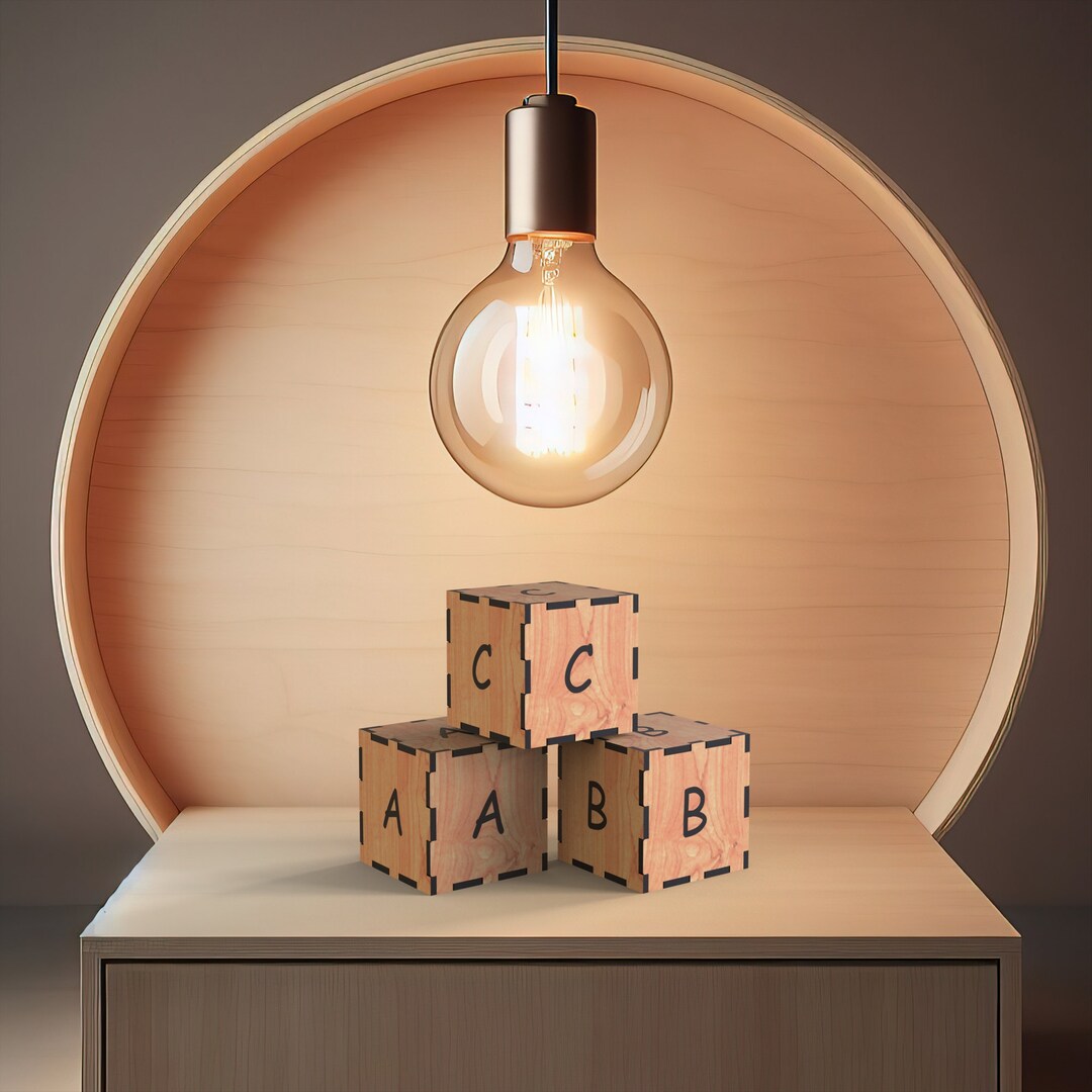 Baby Cubes SVG Bundle, Learning Cubes, ABC Boxes SVG, Laser Cut File ...