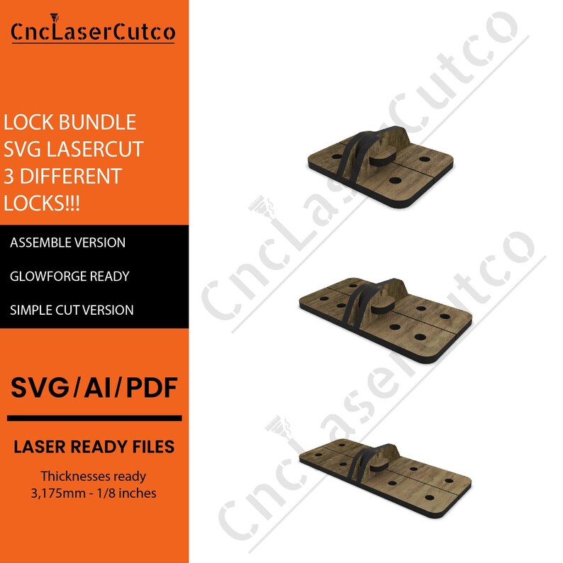 Wooden Lock SVG Bundle, Lock Laser Cut File, Glowforge Ready, Laser Cut ...