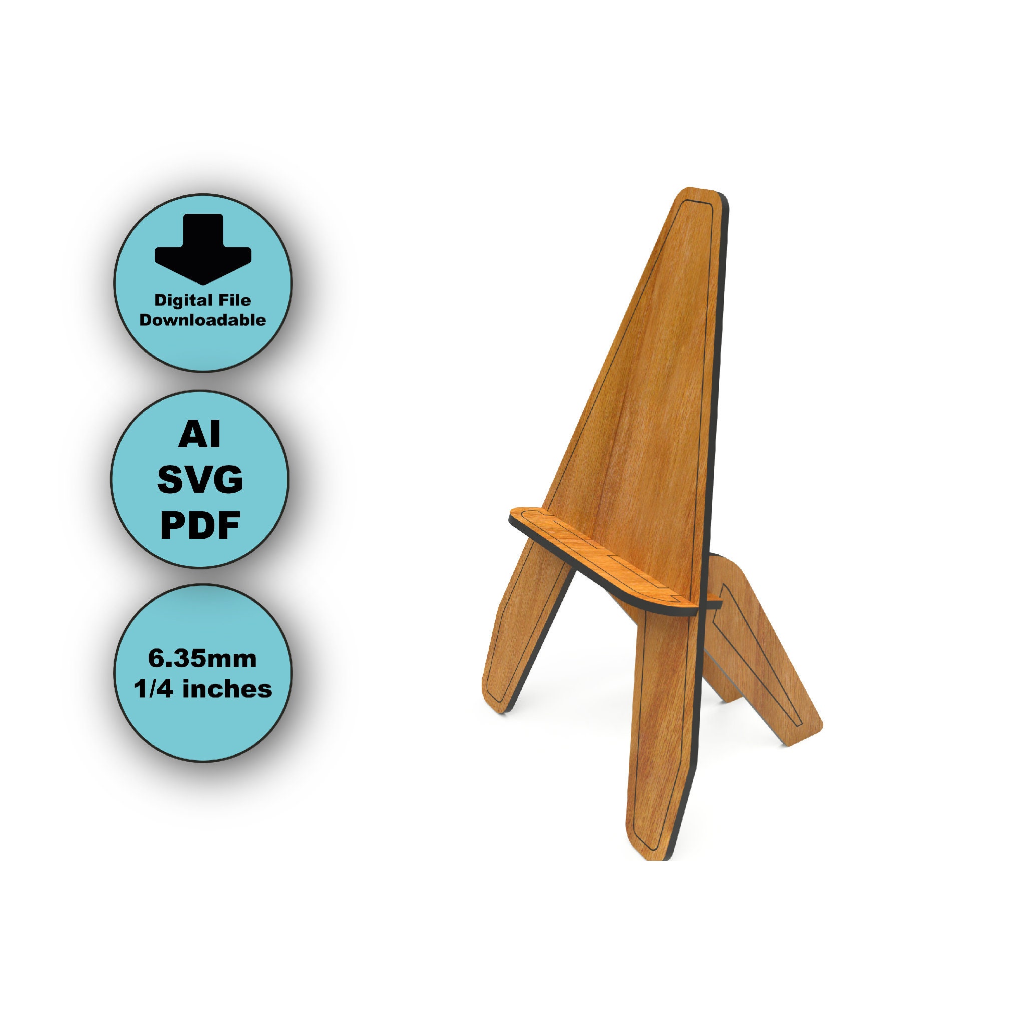 Large Easel Stand SVG Art Stand Digital File Wedding Display - Etsy