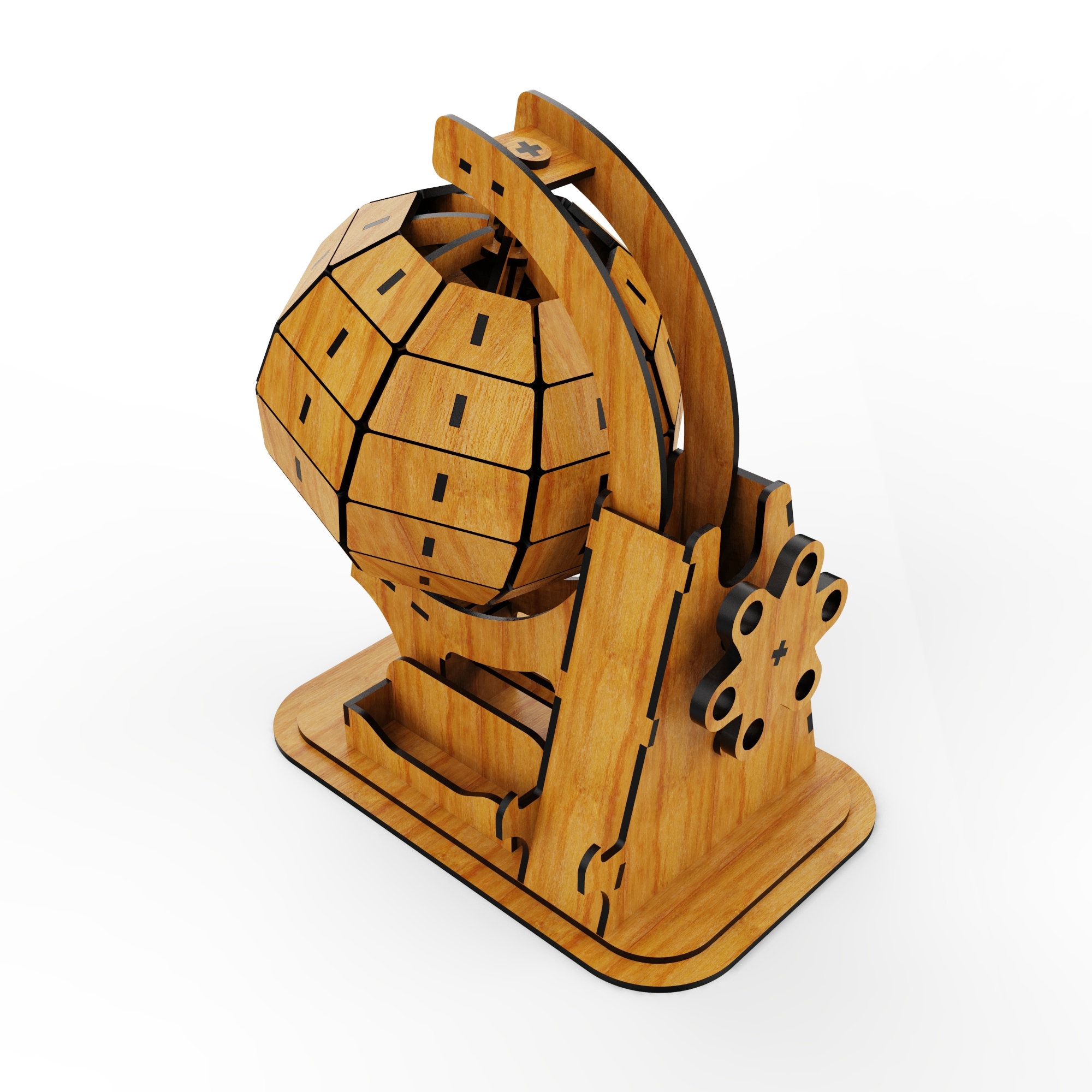 Mechanical Globe SVG, Docking Station Laser Cut File, Globe Phone and ...