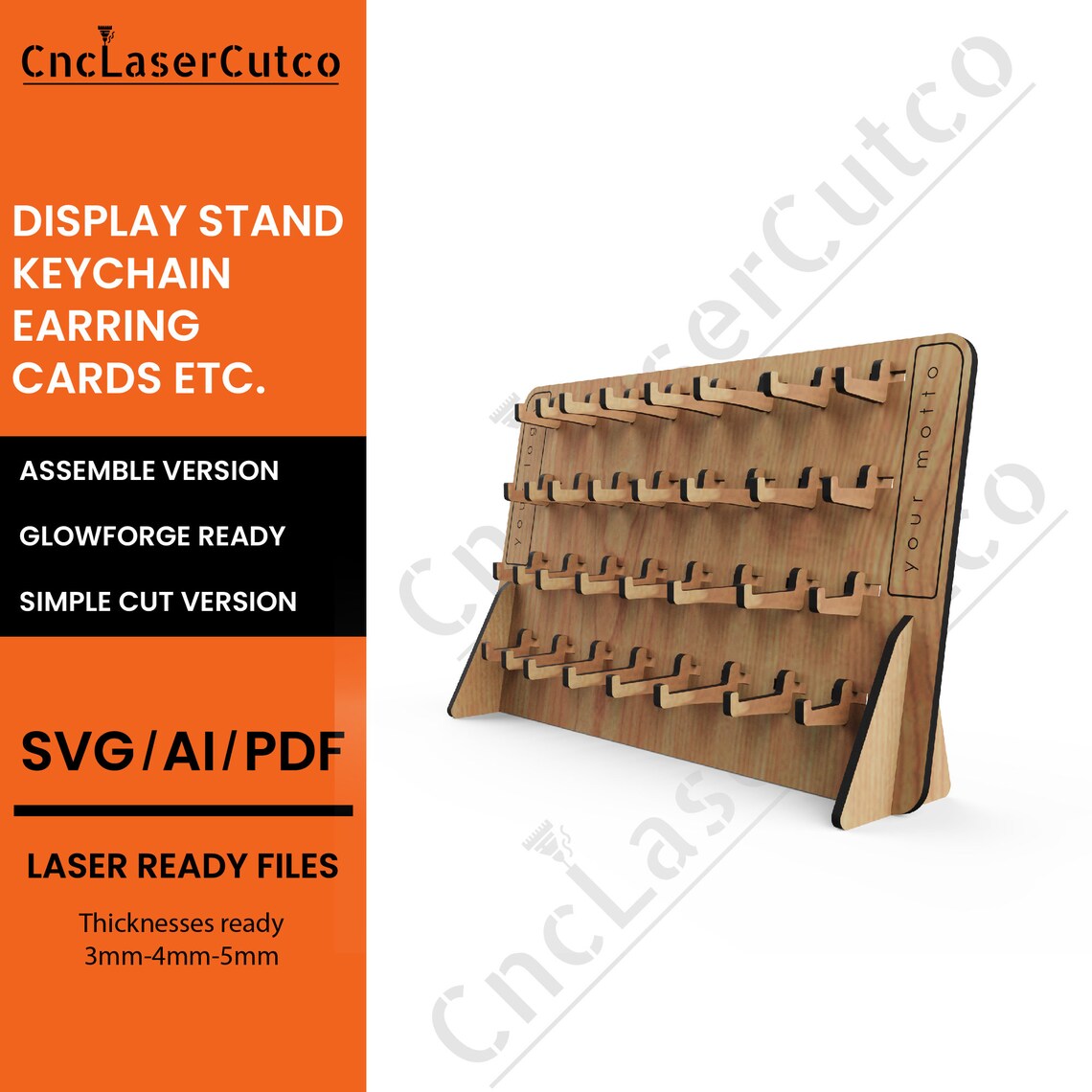 Lasercut Hooked Display Stands Bundle SVG display Stand SVG - Etsy