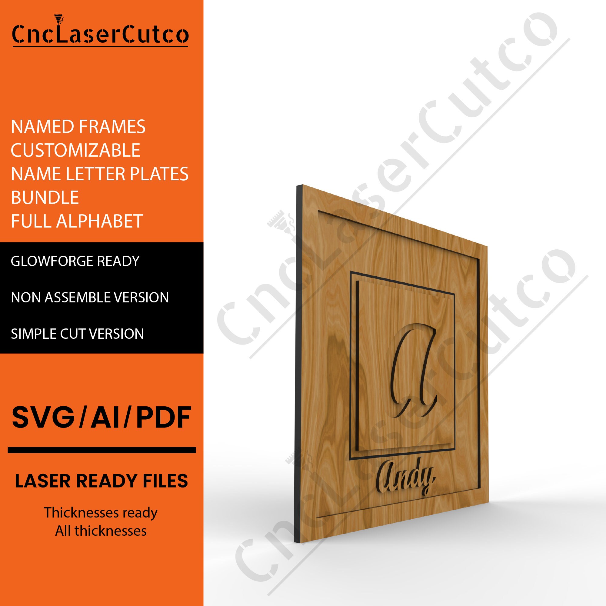 Frame Bundle SVG Laser Cut Named Frame Bundle Customizable - Etsy