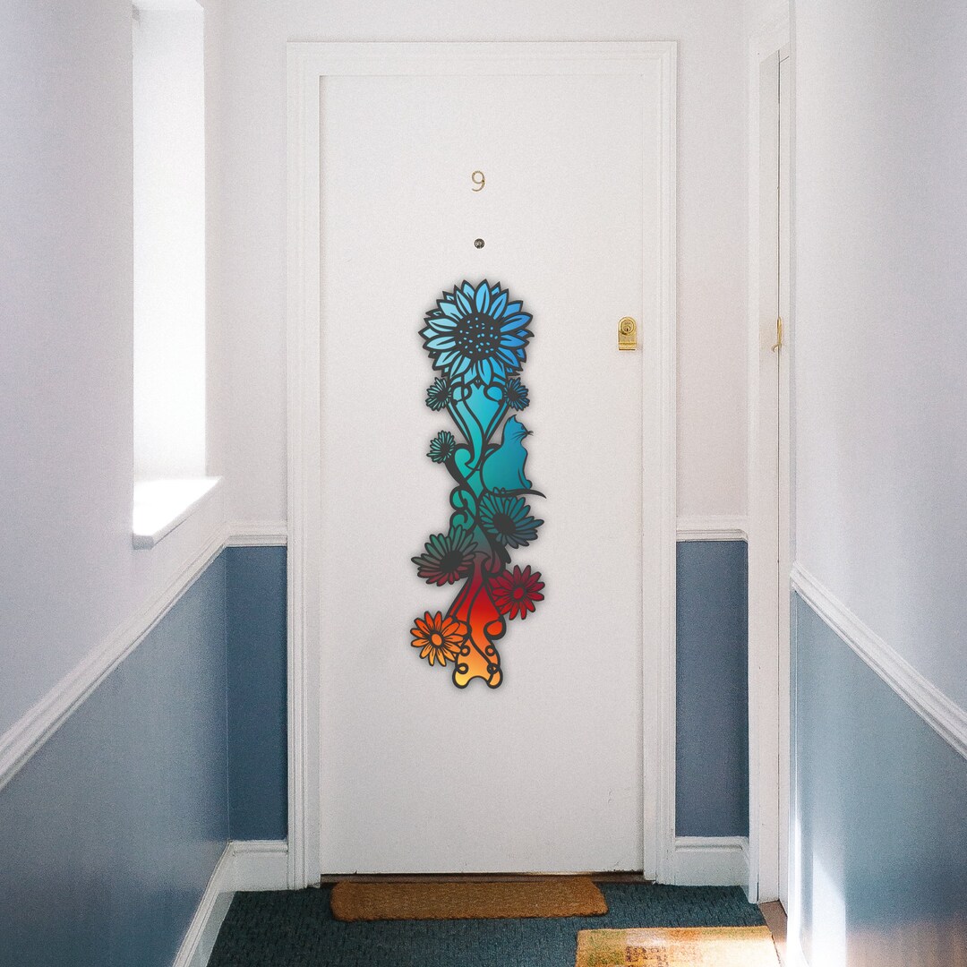 Multi-layer Door Sign, Wall Sign Floral Aseemble&non Assemble, Laser ...