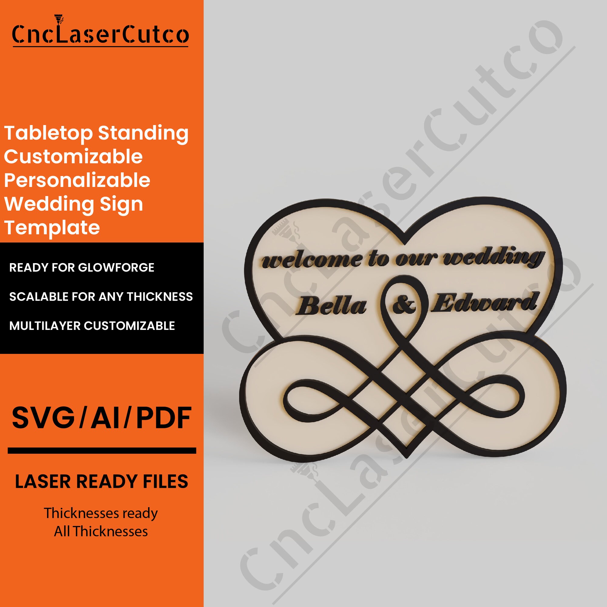 Standing Wedding Sign Svg Lasercut Wedding Welcome Signs - Etsy