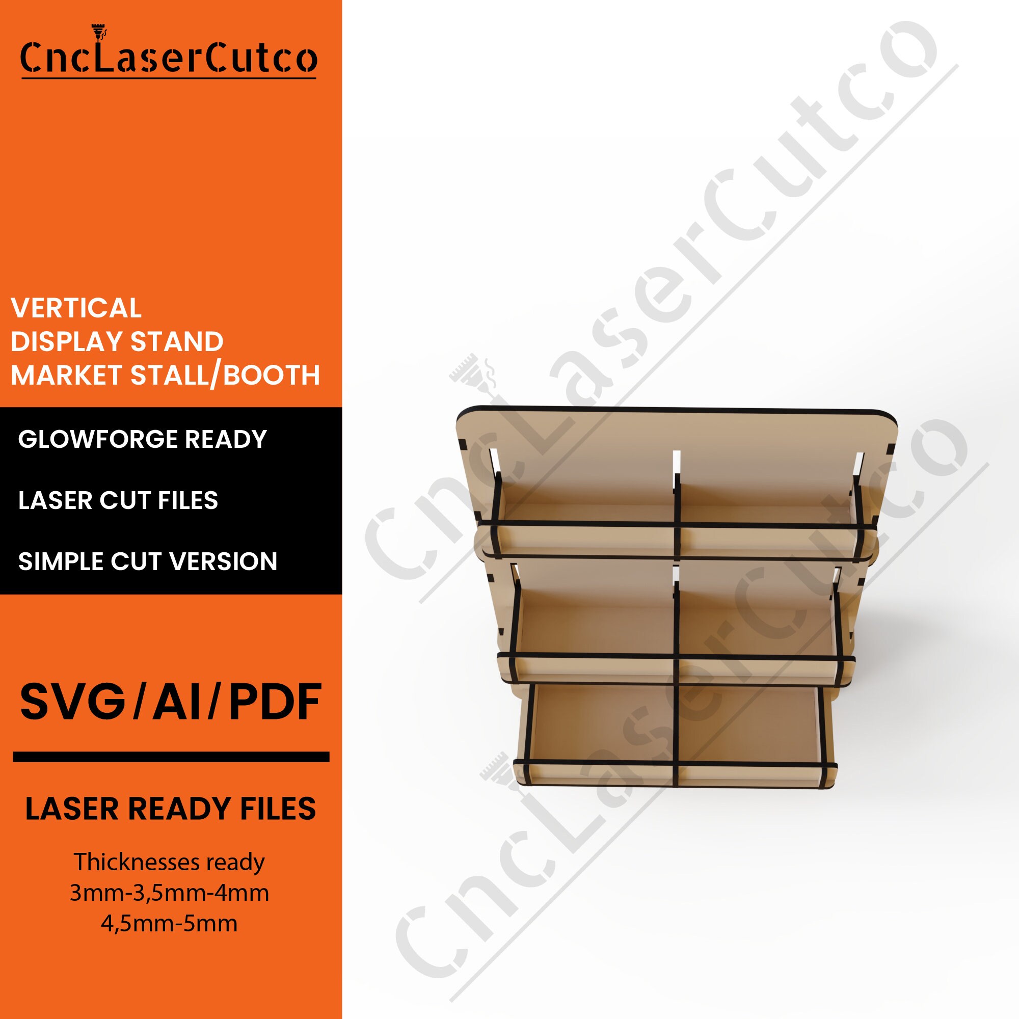 Vertical Display Stand SVG Glowforge Ready Stand SVG Display - Etsy