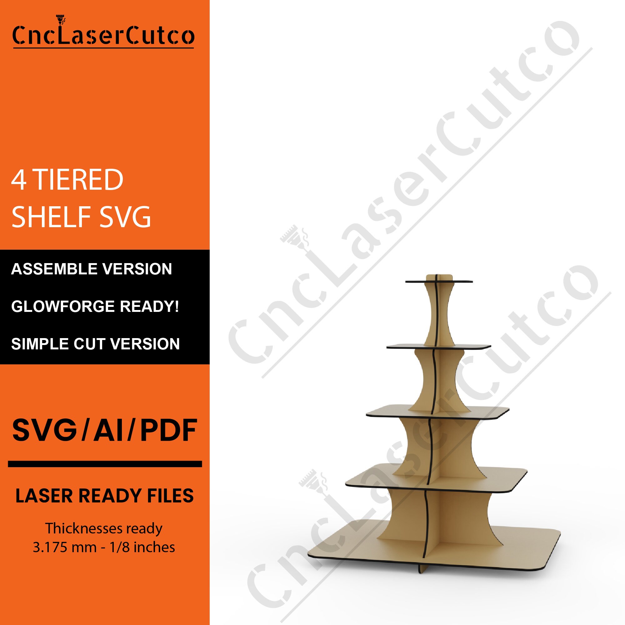 4 Tiered Shelf SVG Display Stand SVG Product Holder Stand - Etsy UK