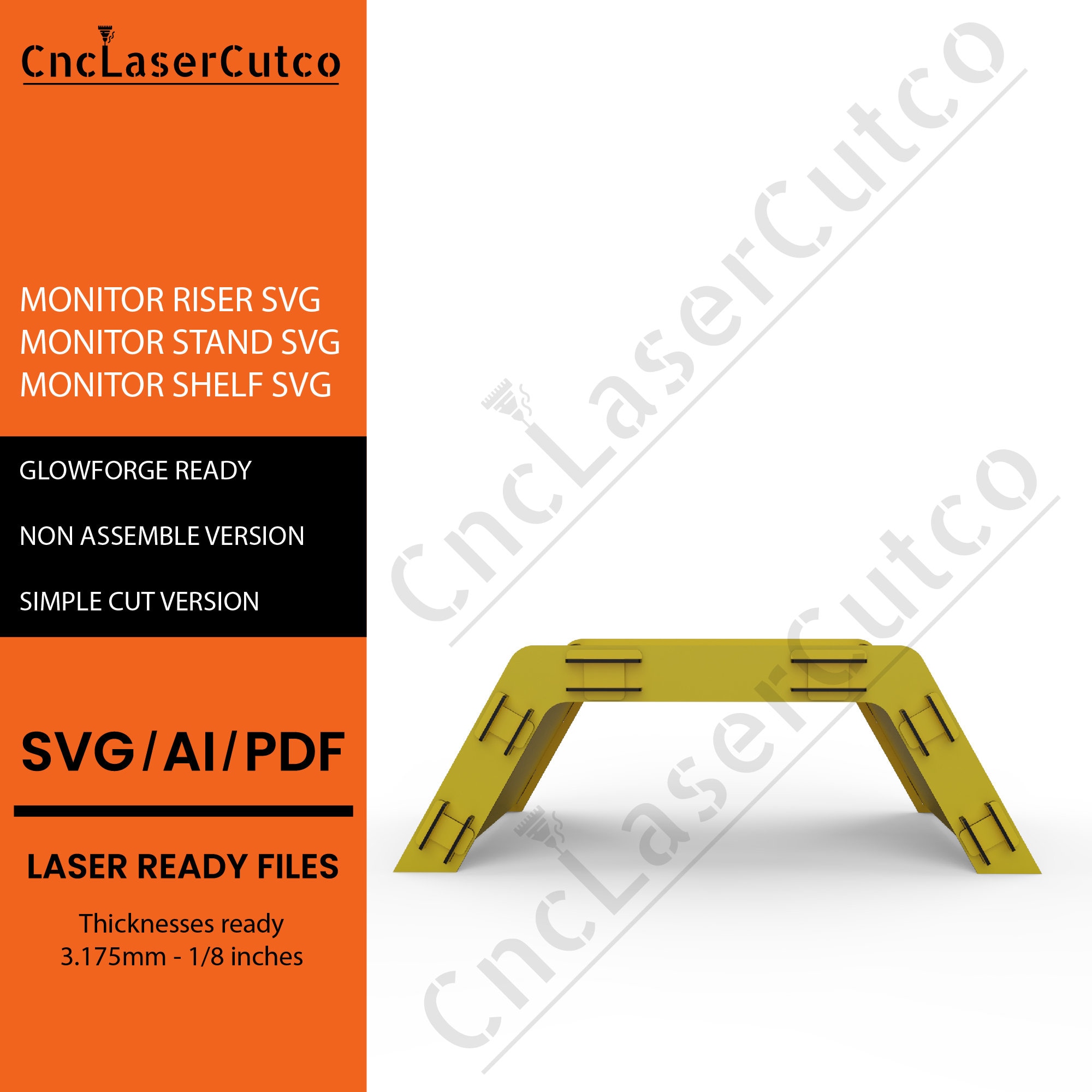 Ornamental Monitor Stand SVG, Monitor Riser SVG, Laptop Stand SVG ...