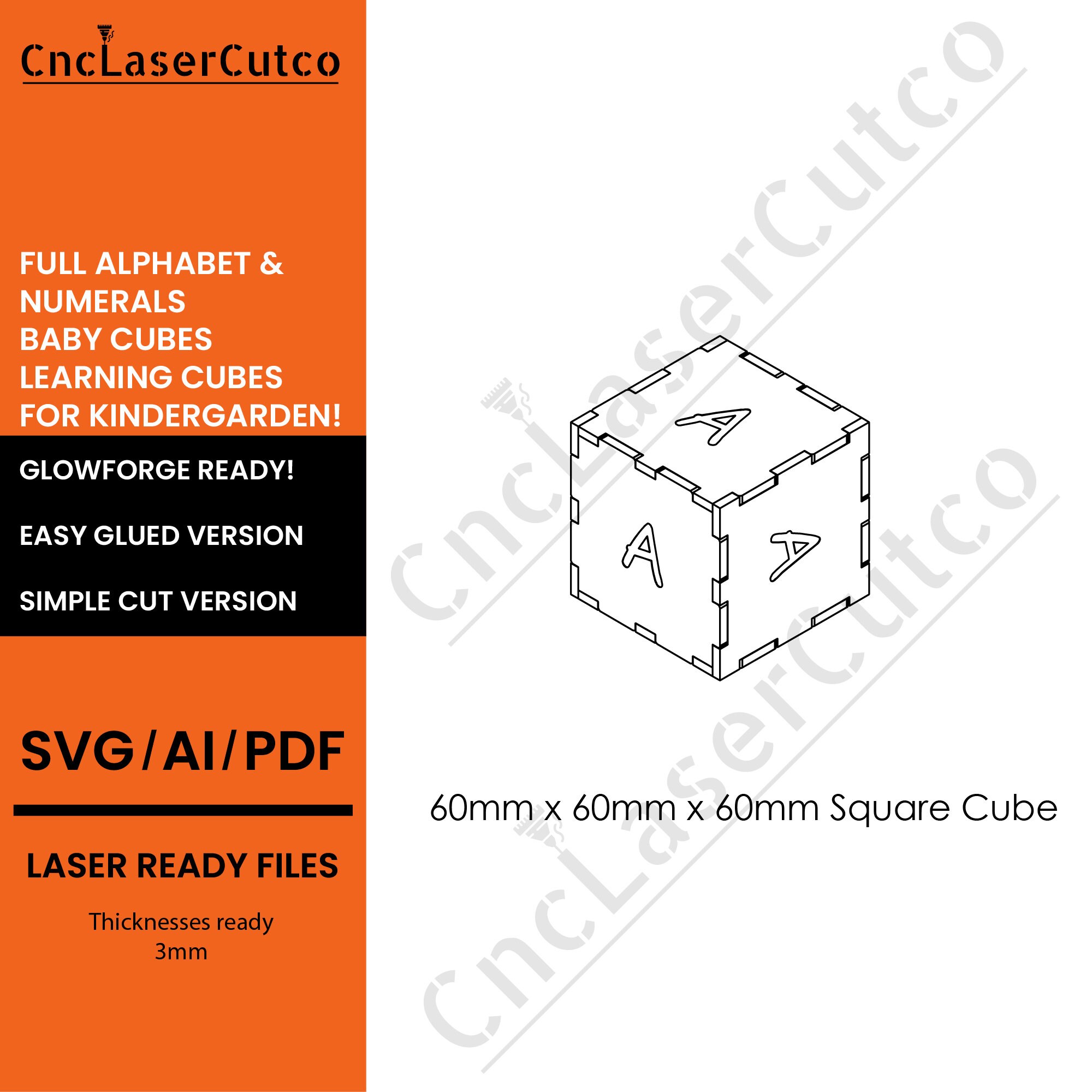 Baby Cubes SVG Bundle, Learning Cubes, ABC Boxes SVG, Laser Cut File ...