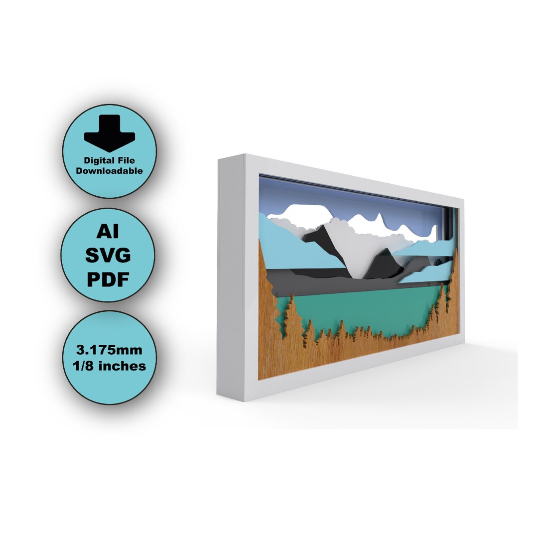 Multilayer 3D Art SVG, Laser Cut Multilayer File, Mandala DXF ...