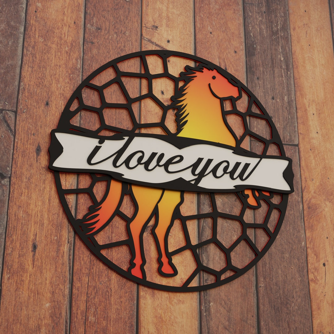 Multi-layer Horse Sign SVG Aseemble&non Asseble Laser Cut - Etsy