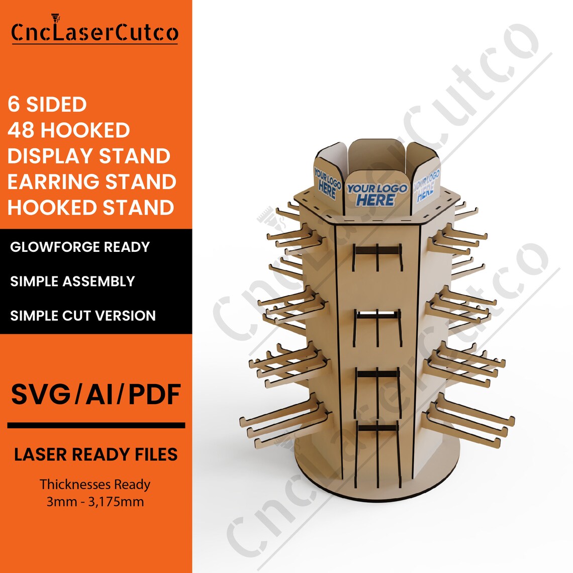 Lasercut Hooked Display Stands Bundle SVG display Stand SVG - Etsy