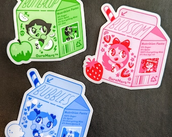 Blossom Bubbles and Buttercup Milk Stickers - Etsy