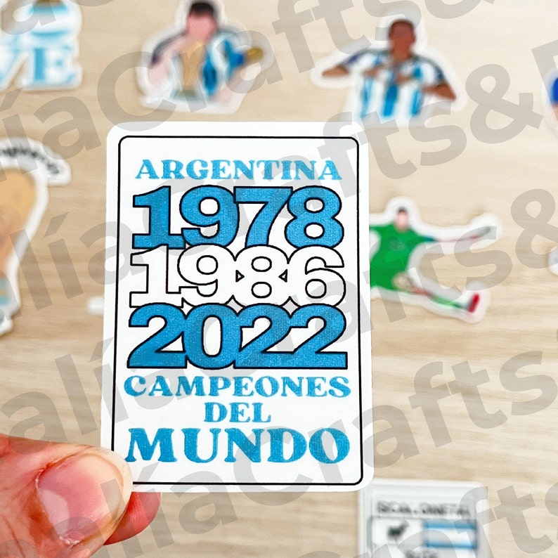 Stickers Argentina Campeón Del Mundo De Fútbol - Etsy