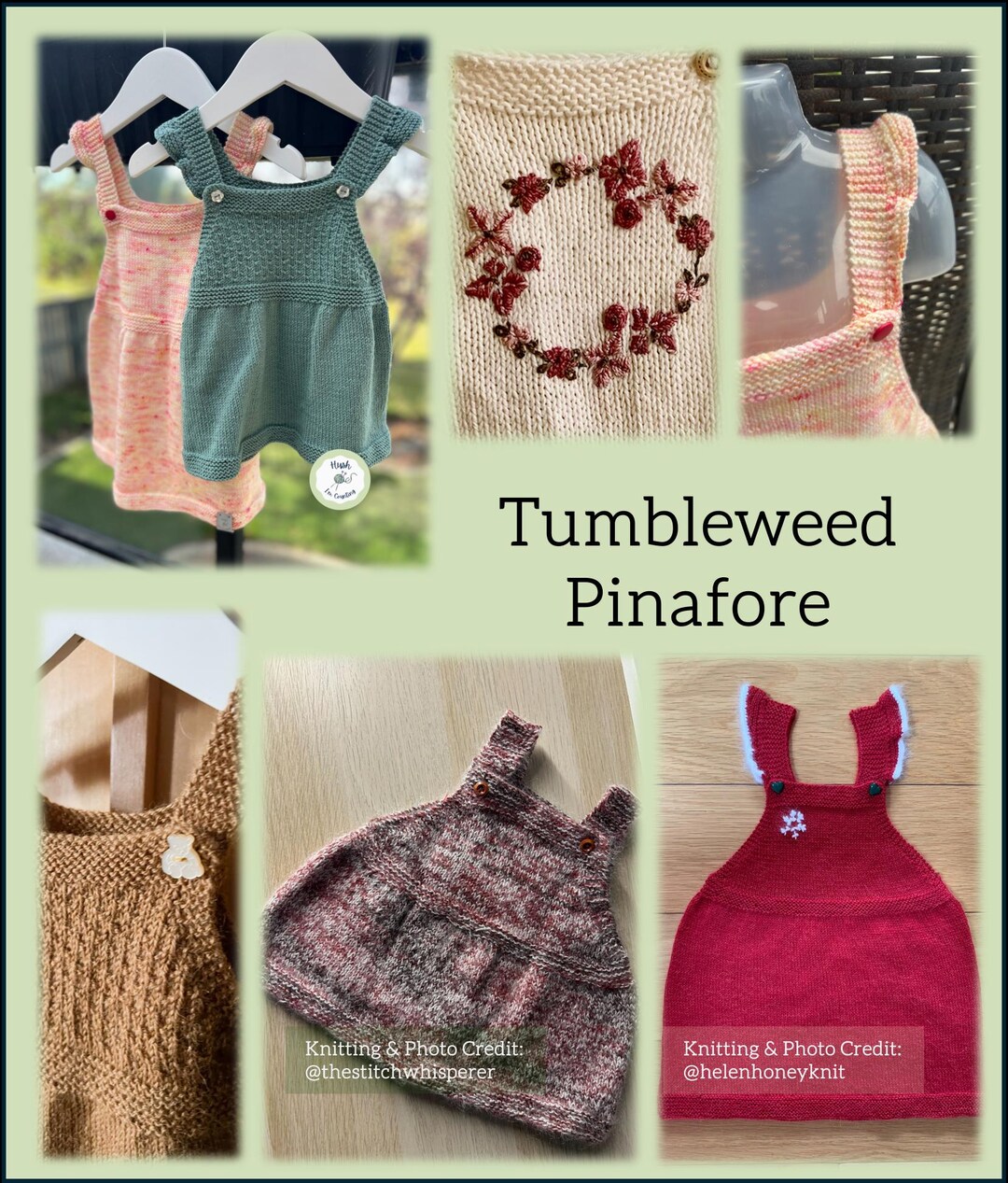 PDF Knitting Pattern Tumbleweed Pinafore - Etsy