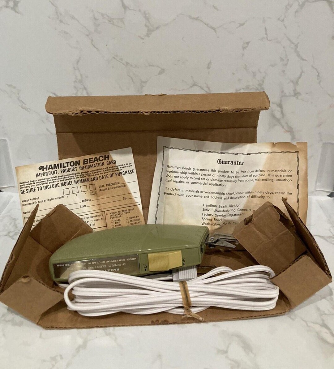 Vintage Hamilton Beach Shear Delight 2-speed Electric Scissors #348 ...