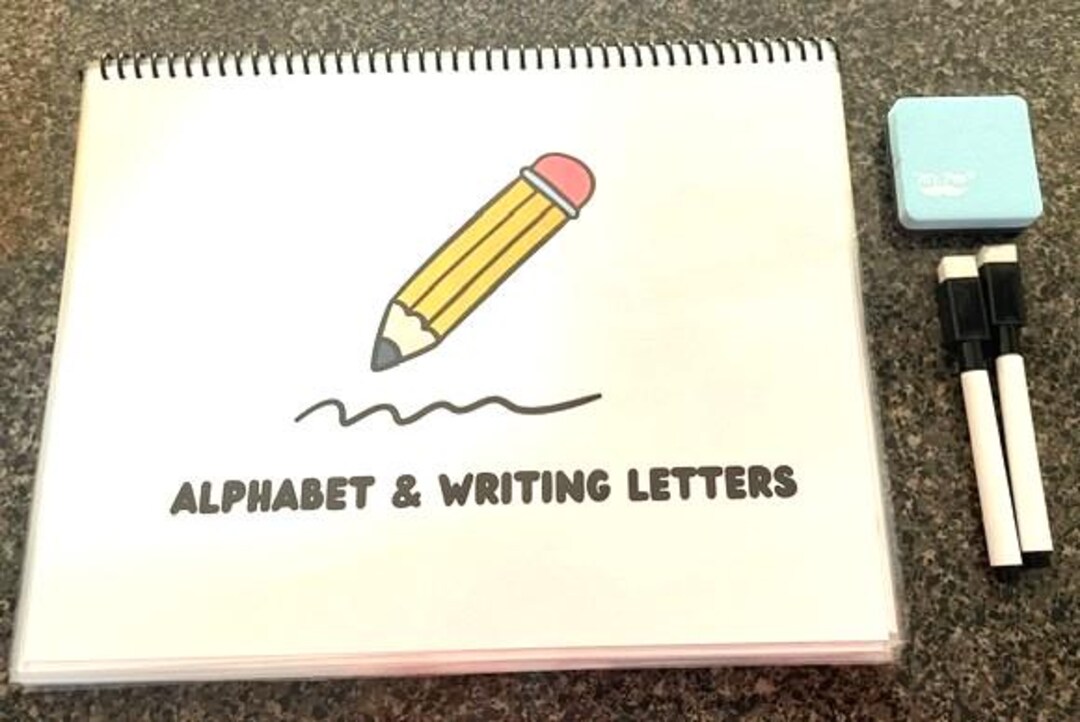 Alphabet Adventure: Tracing and Writing Letters Workbook 34 Pages - Etsy