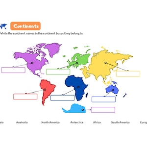 Kids Beginner Dry-erase Geography Book 10 Pages - Etsy