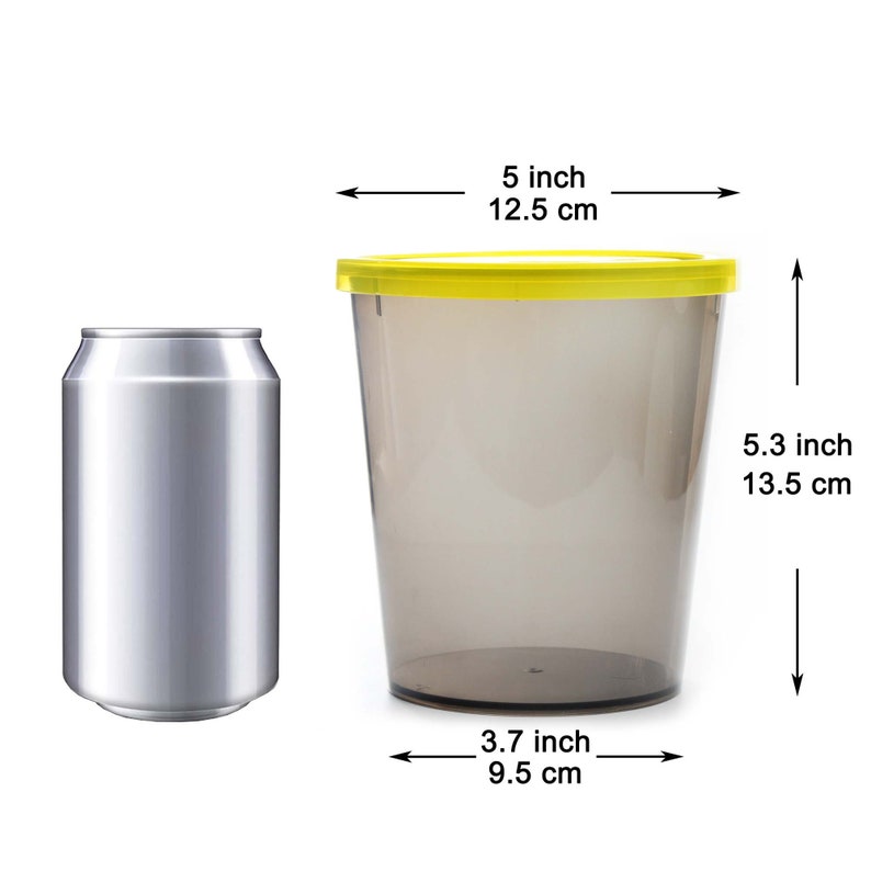 3 Pack 35 Ounce Plastic Ice Cream Containers, Freezer Containers With ...