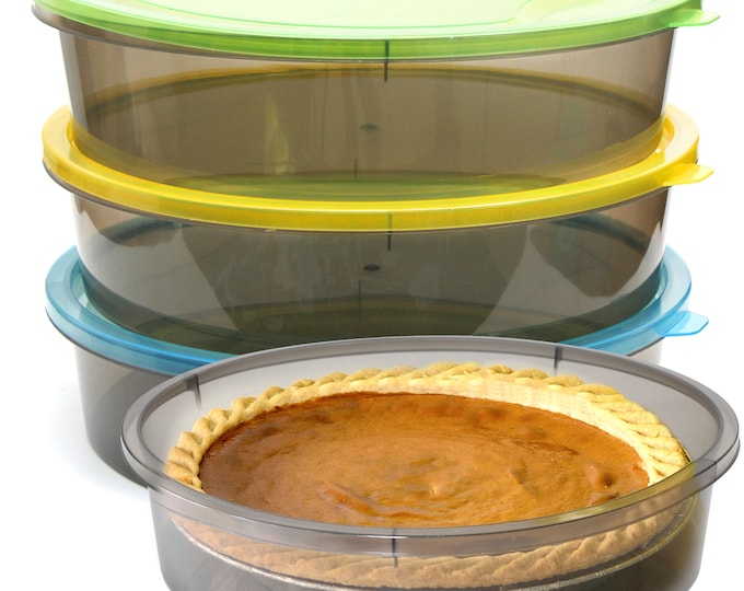Tupperware 12 Round Cupcake Pie Taker Storage Container 242 Lid 2540 - Etsy