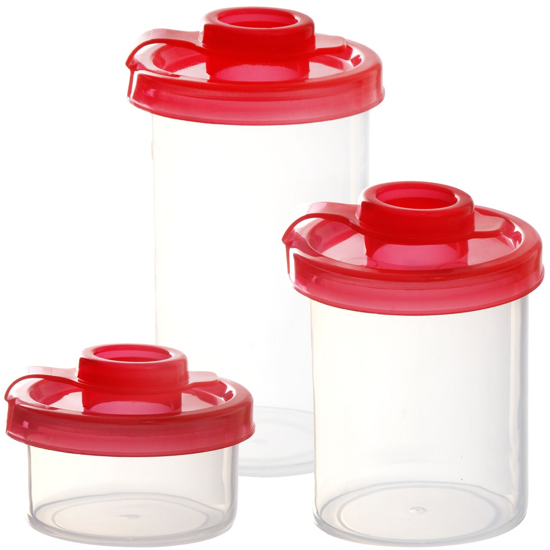 Youngever 3 Pack Plastic Salt and Pepper Shakers, Clear Salt and Pepper ...