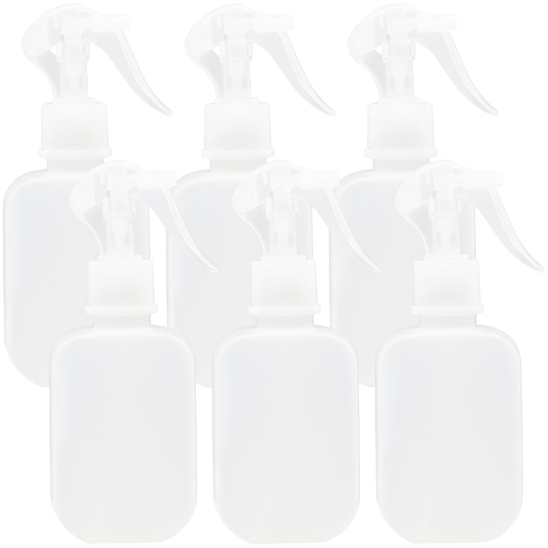 Youngever 6 Pack 8 Ounce Empty Plastic Spray Bottles, Rectangle Spray ...