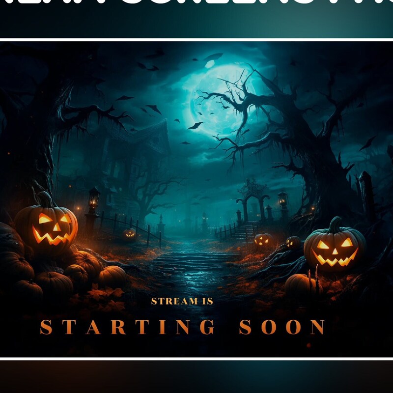 Halloween Twitch Overlay - Etsy