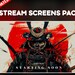 Samurai Red Twitch Overlay Animated Pack - Warrior Katana Japanese ...