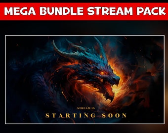 Animated Dragon Fire Twitch Stream Overlay - Etsy