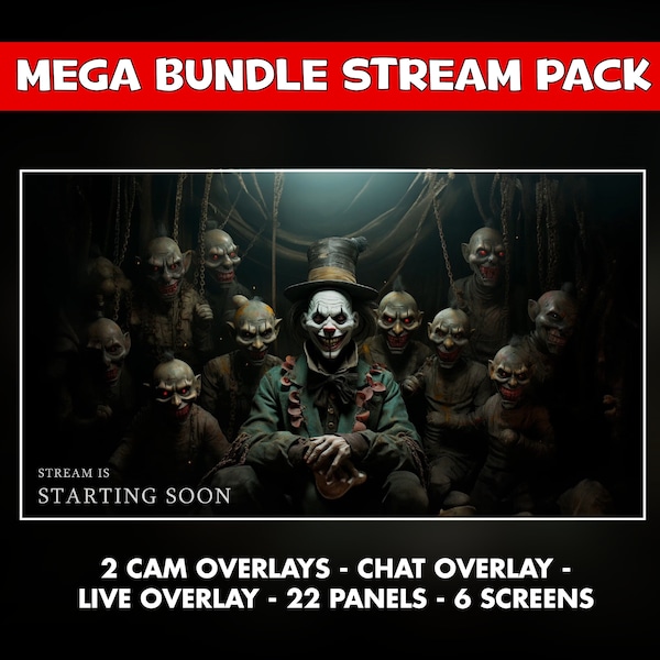 Clown Twitch Overlay - Etsy