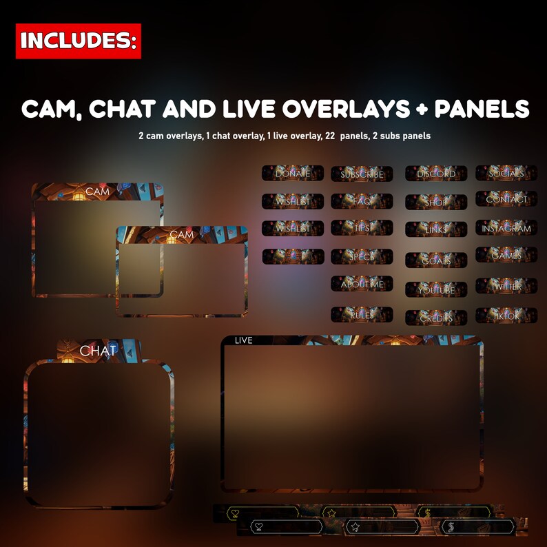 Cards Game Table Twitch Overlay Animated Pack - Table for Cards ...