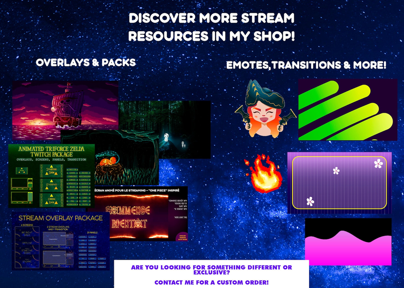 Skull Goth Twitch Overlay - Vtuber Background, Witchy Animated Avatar ...