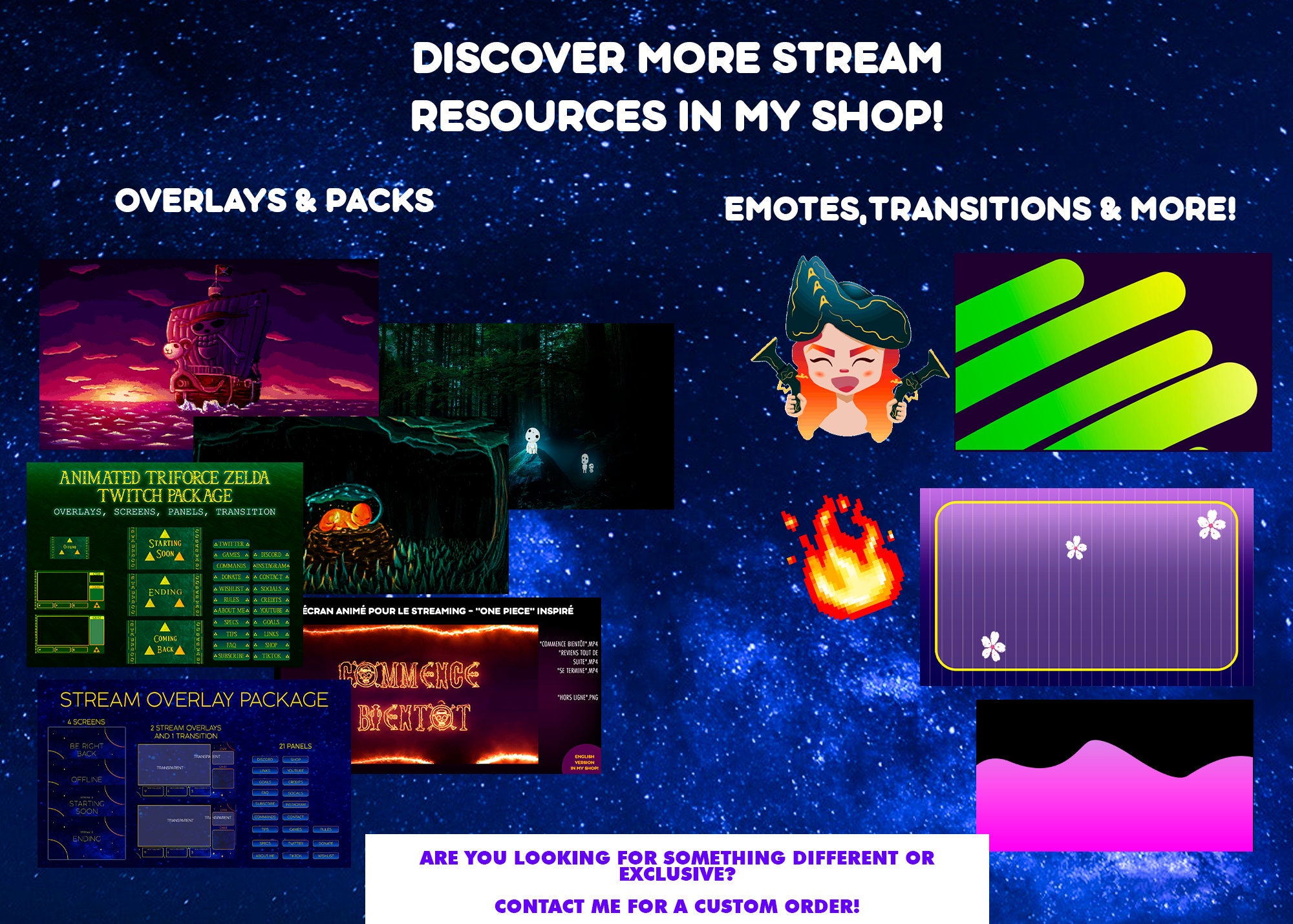 Skull Goth Twitch Overlay Vtuber Background, Witchy Animated Avatar ...